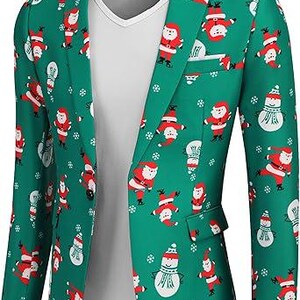 Men's Halloween Blazer: One-button Holiday Party Sport Coat - Etsy