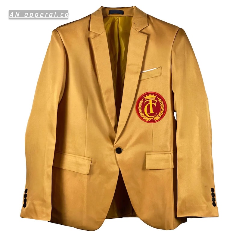 Men's Gold Golf Blazer: Happy Gilmore Halloween Costume With Beer ...
