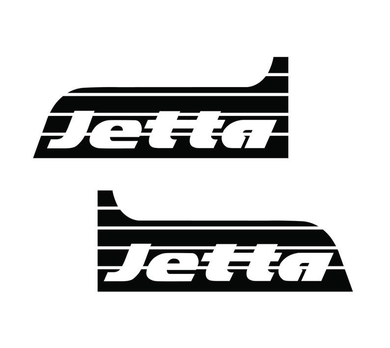 Retro VW Jetta Mrk2 Side Decals (no Stripe) - Etsy