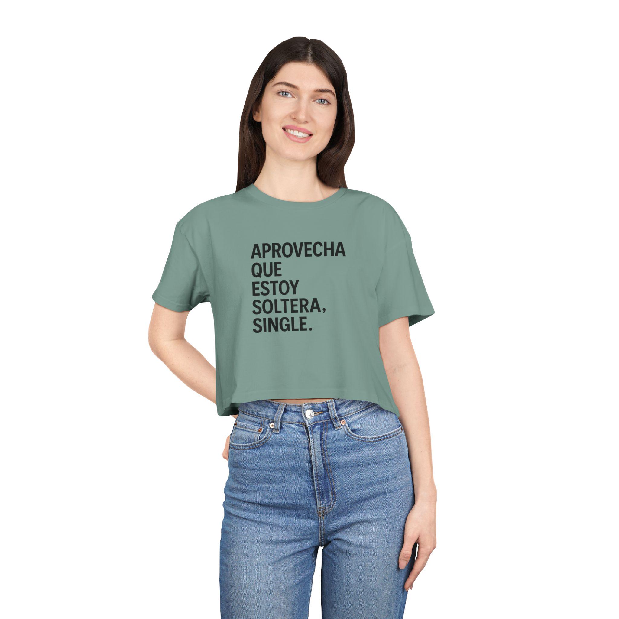 Bad Bunny Crop Tee: Latina Soltera Top, Boricua Reggaeton Merch - Etsy