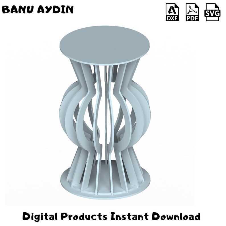 DIY Woodworking Plans for Parametric Cake Stand & Cocktail Table, ,CNC ...