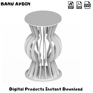 DIY Woodworking Plans for Parametric Cake Stand & Cocktail Table, ,CNC ...