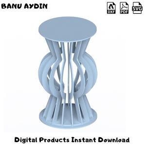 DIY Woodworking Plans for Parametric Cake Stand & Cocktail Table, ,CNC ...