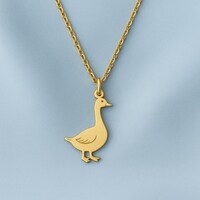 Duck Necklace, Personalized Minimalist Jewelry, Mother Duck, Meaningful ...