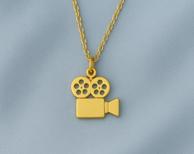 Movie Set Charm, Add on to Listings, Single Pendant, Silver Reel ...