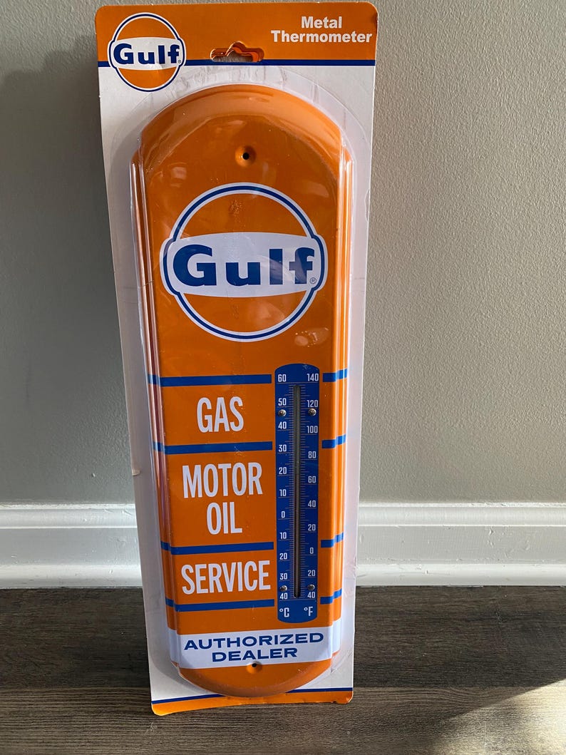 New in Box 6”x18” Gulf Metal Hanging Thermometer - Etsy