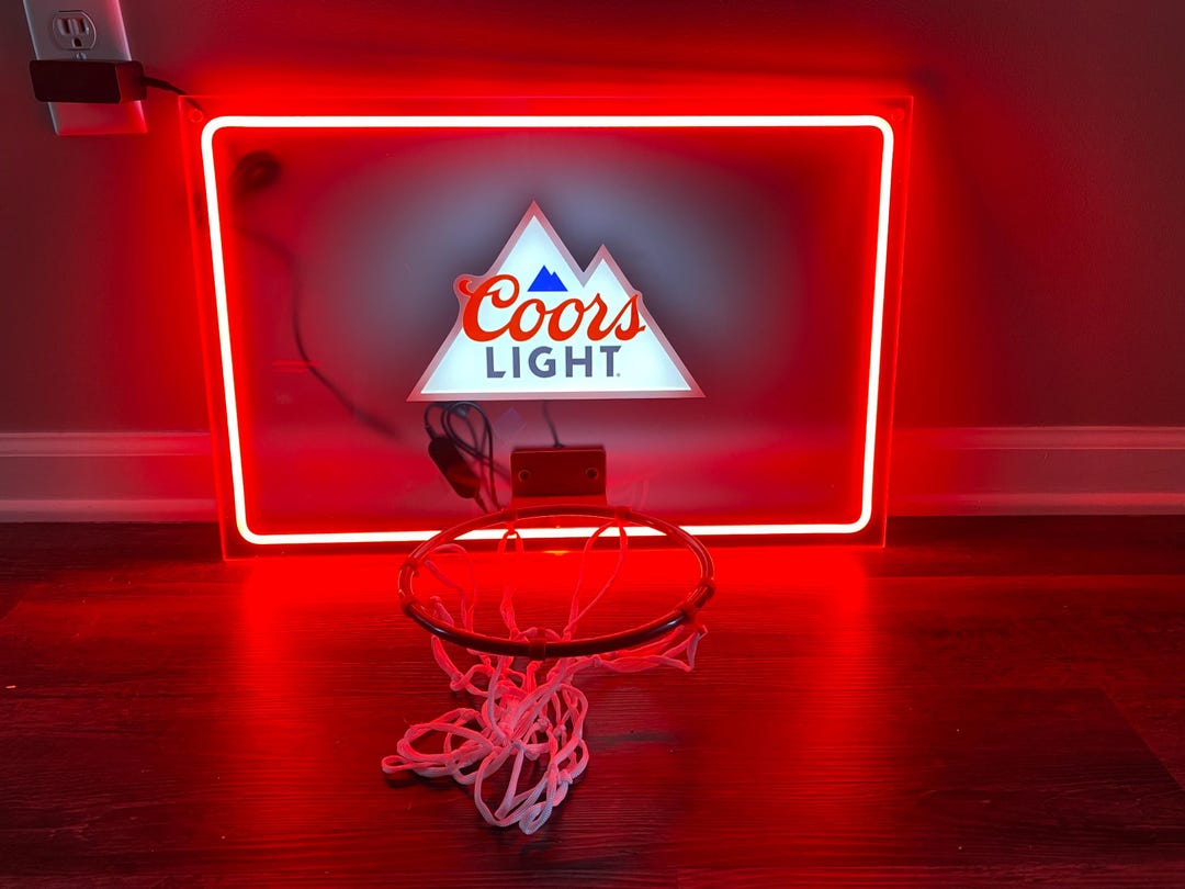 New in the Box 16”x24 Coors Light Wall Hanging LED Motion Basketball ...