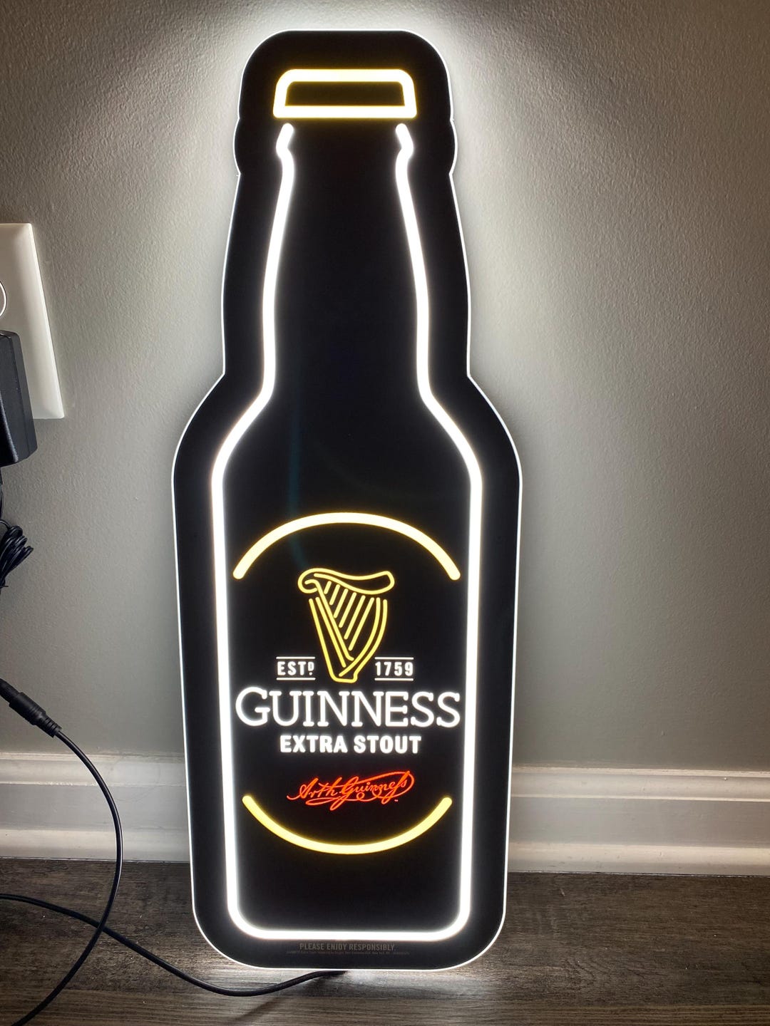 New in the Box 9”x23” LED Guinness Beer Sign - Etsy