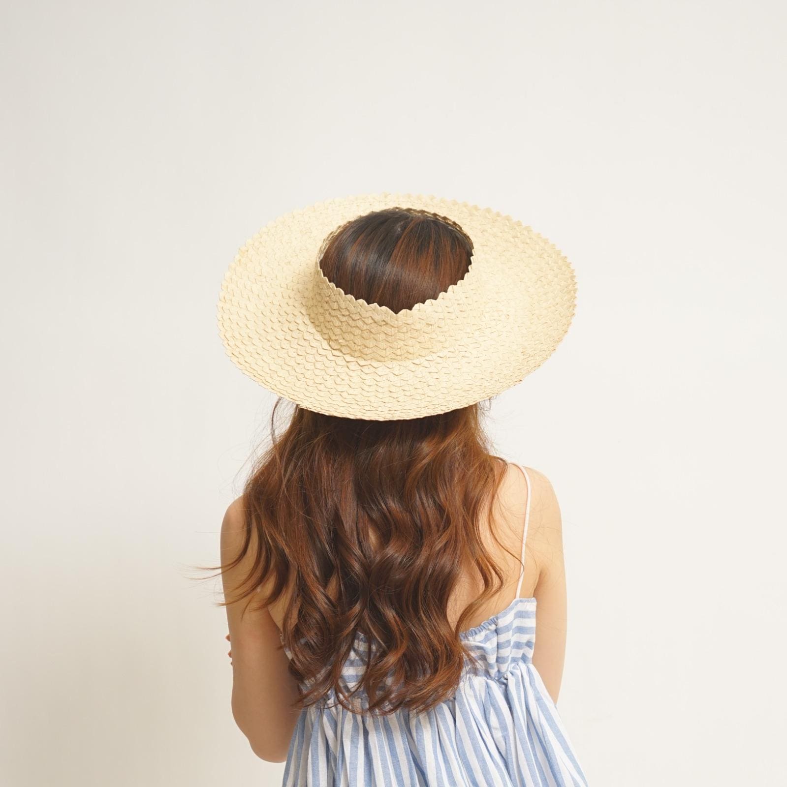 Crownless Hat - Women Straw Hat - Trendy Summer Hat - Lauhala Papale ...