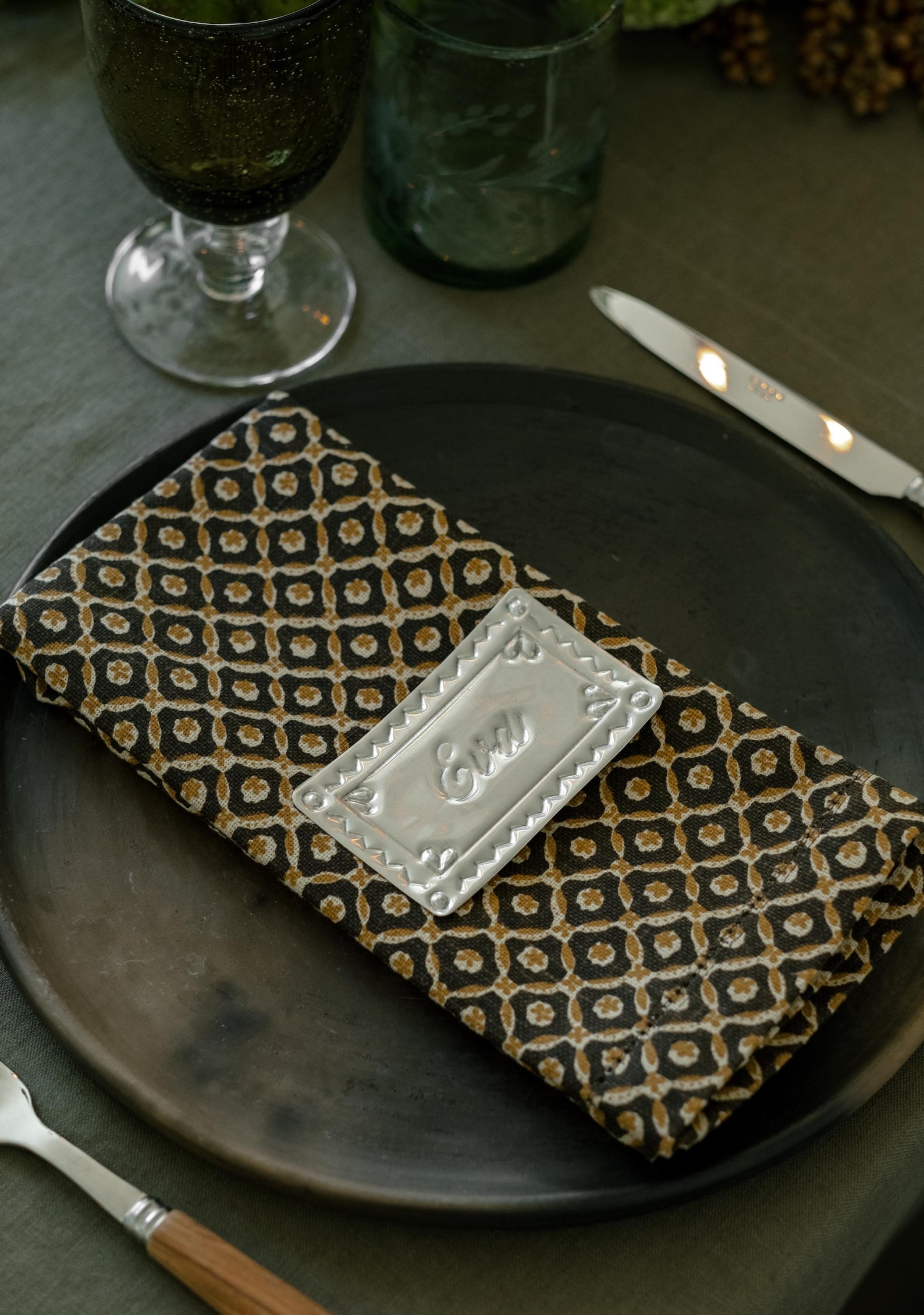 Embossed Tin Place Cards - Etsy