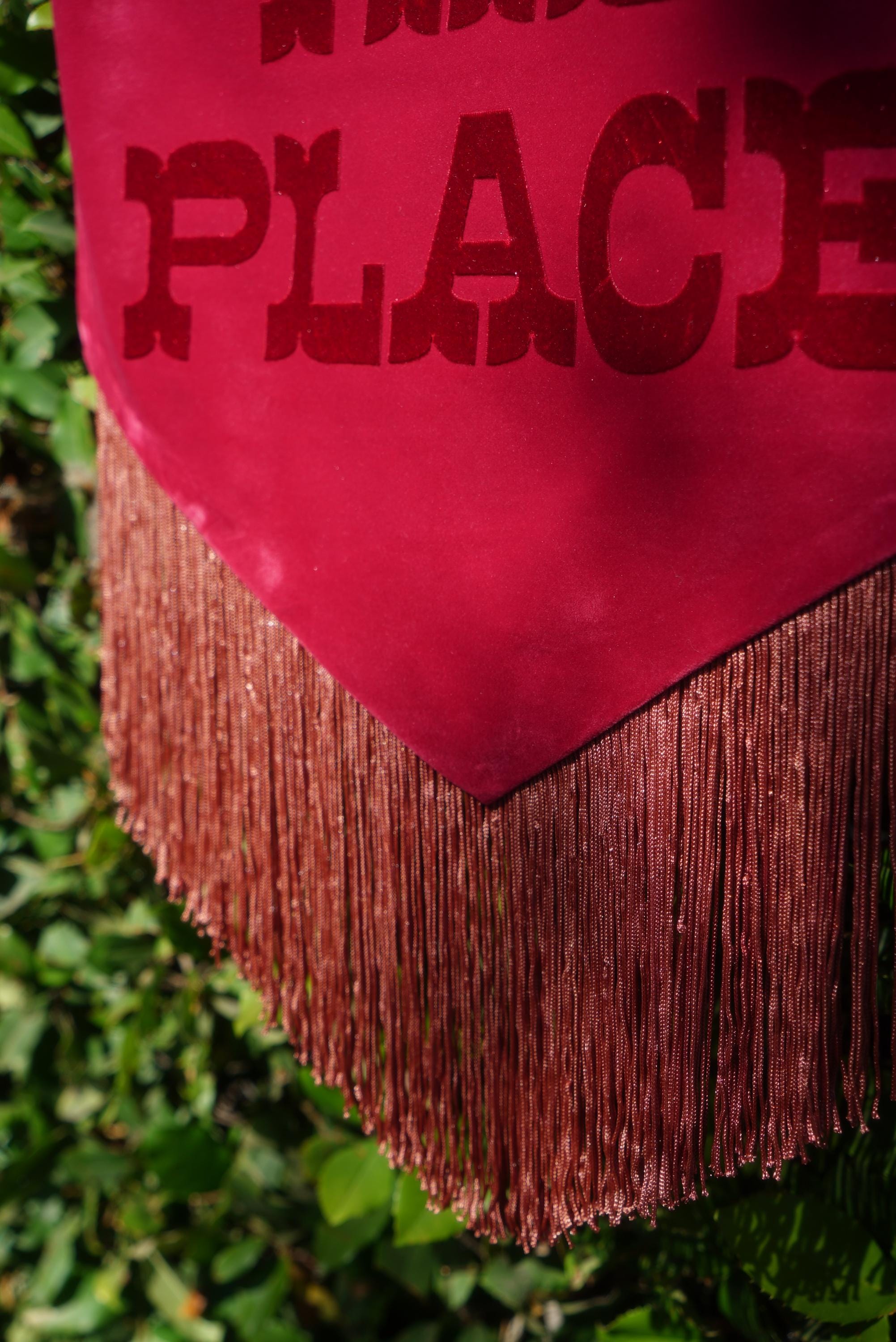 CUSTOM - Velvet Fringe Banner - Etsy