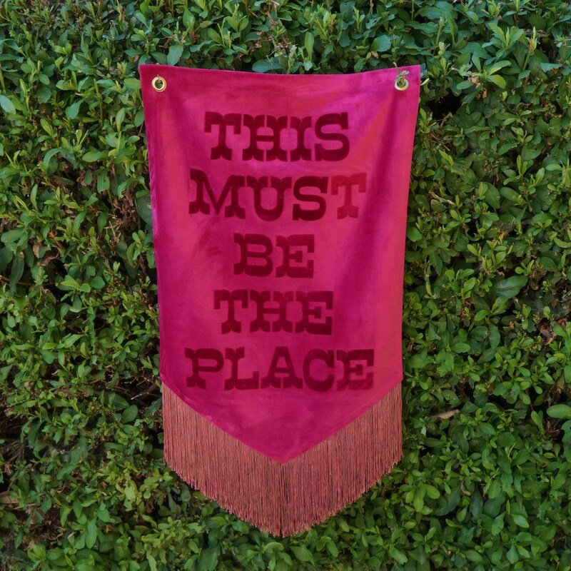 Vintage Fringed Banner - Etsy