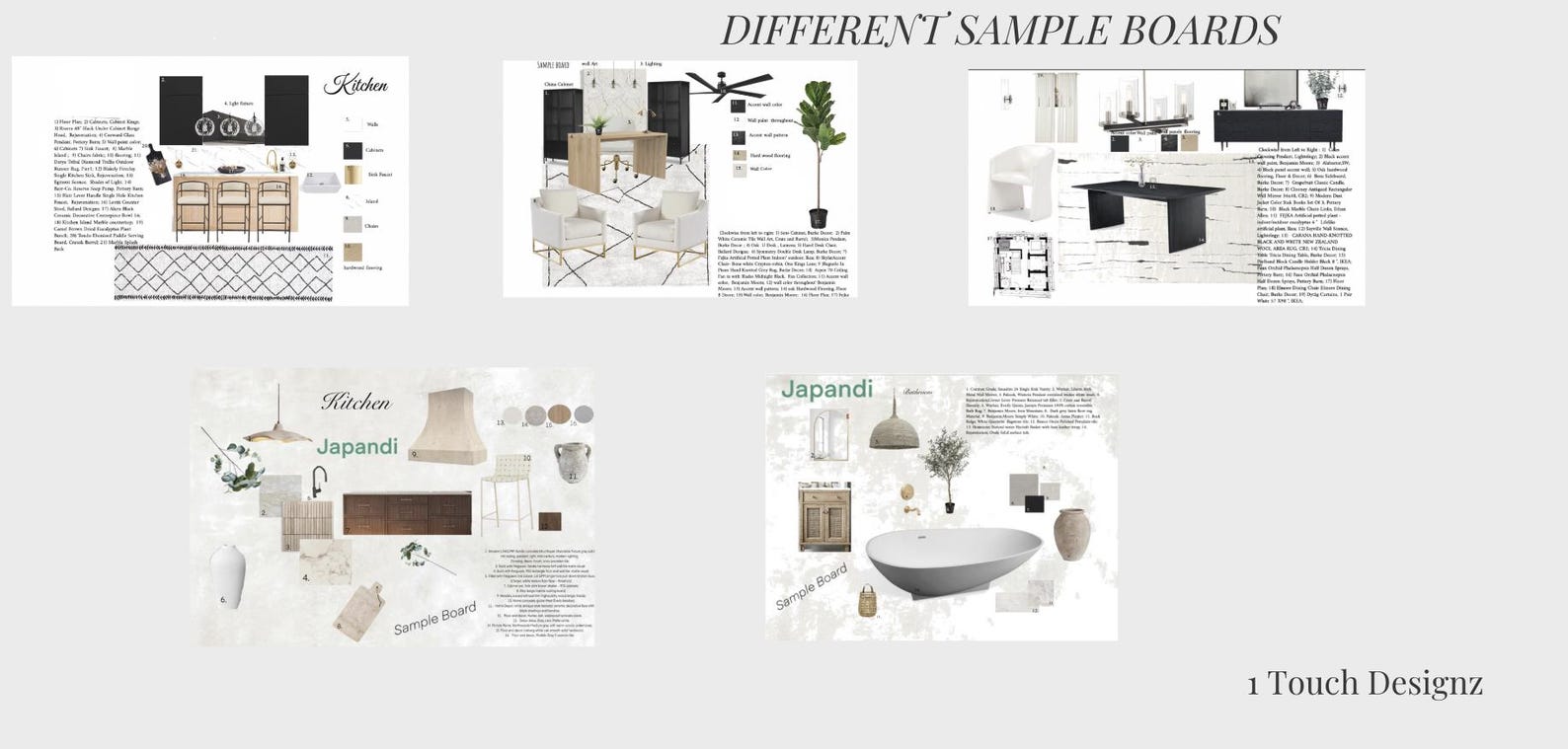 Customized Interior Design Virtual Mood Board and Sourcing Service - Etsy