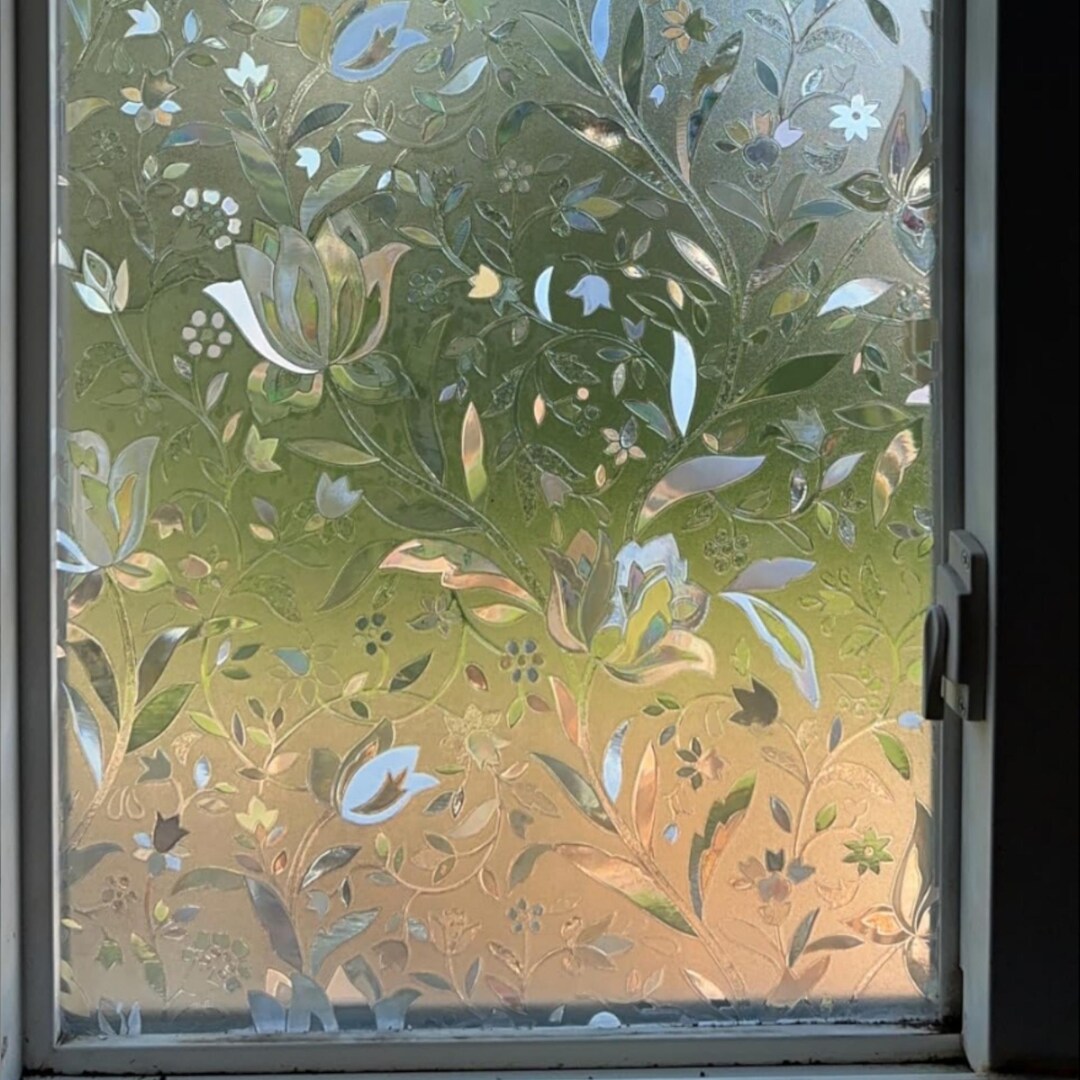 Matte White Window Privacy Film – Frosted Static Cling Glass Covering ...