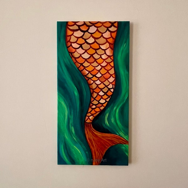 Mermaid Painting - Etsy