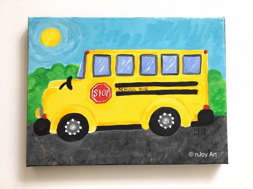 School Bus Painting
