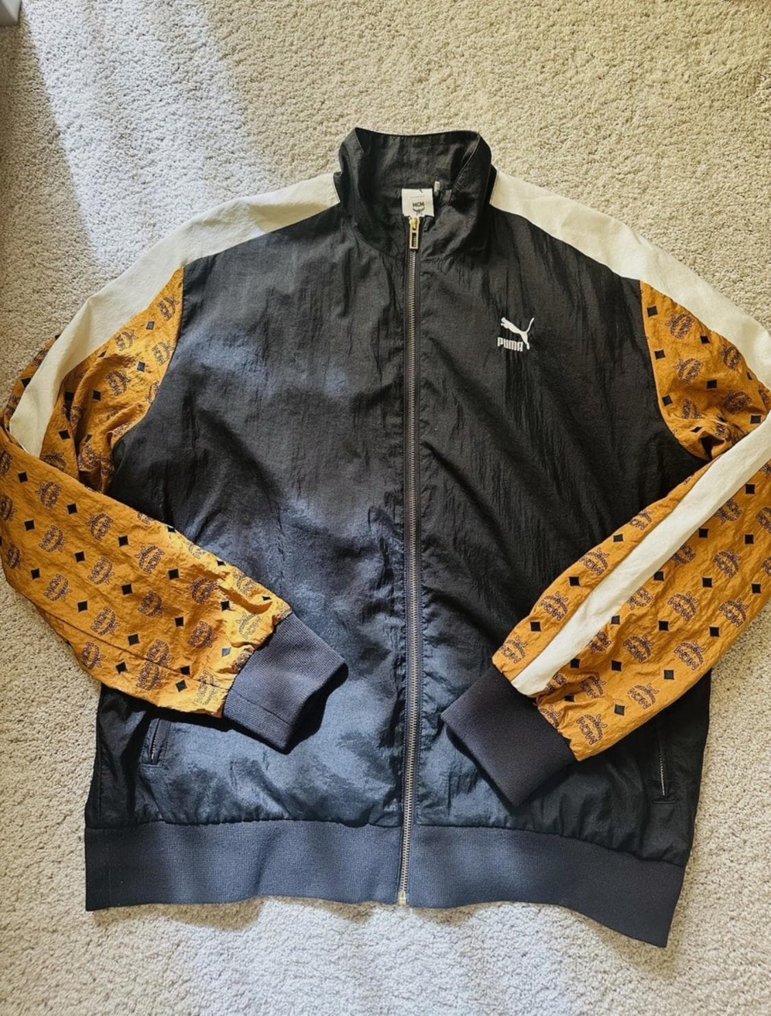 MCM Leather Jackets Luxury MCM Collaboration Bomber Jacket Black ...