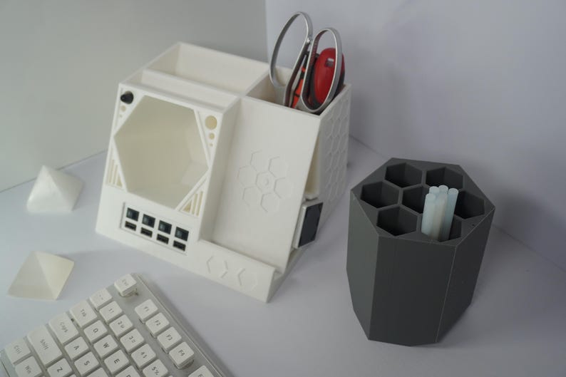 Modular Desktop Organizer Command Station With USB for Tech Enthusiasts ...