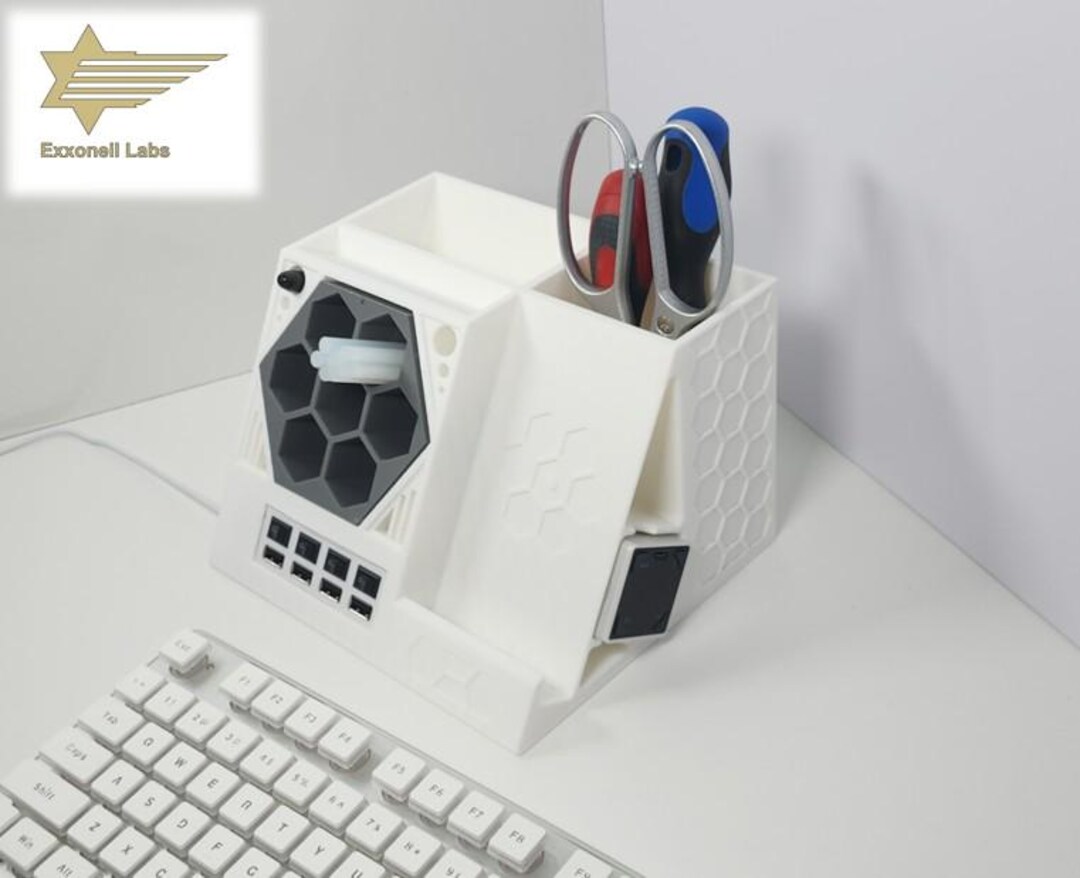 Modular Desktop Organizer Command Station With USB for Tech Enthusiasts ...