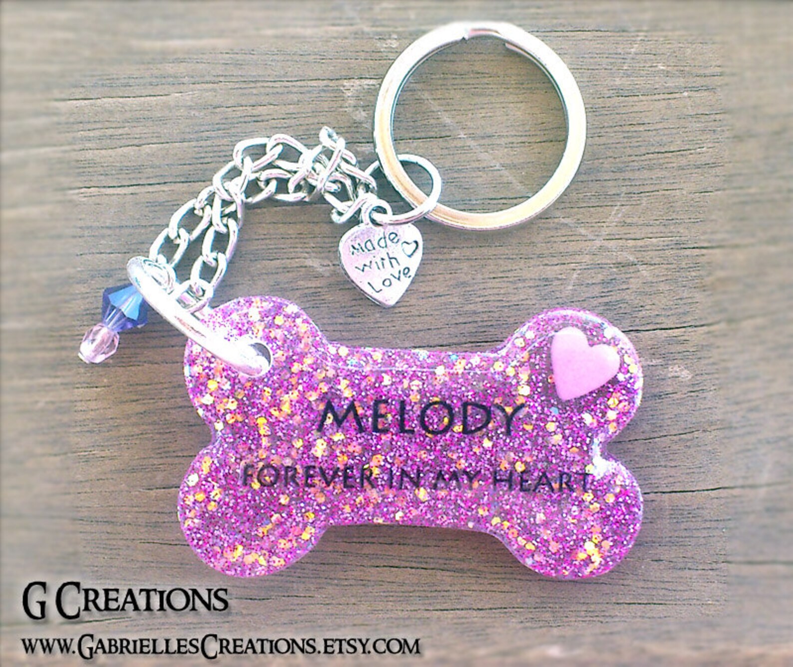 Dog Memorial Key Ring Personalized Custom Cute Dog Key Chain - Etsy