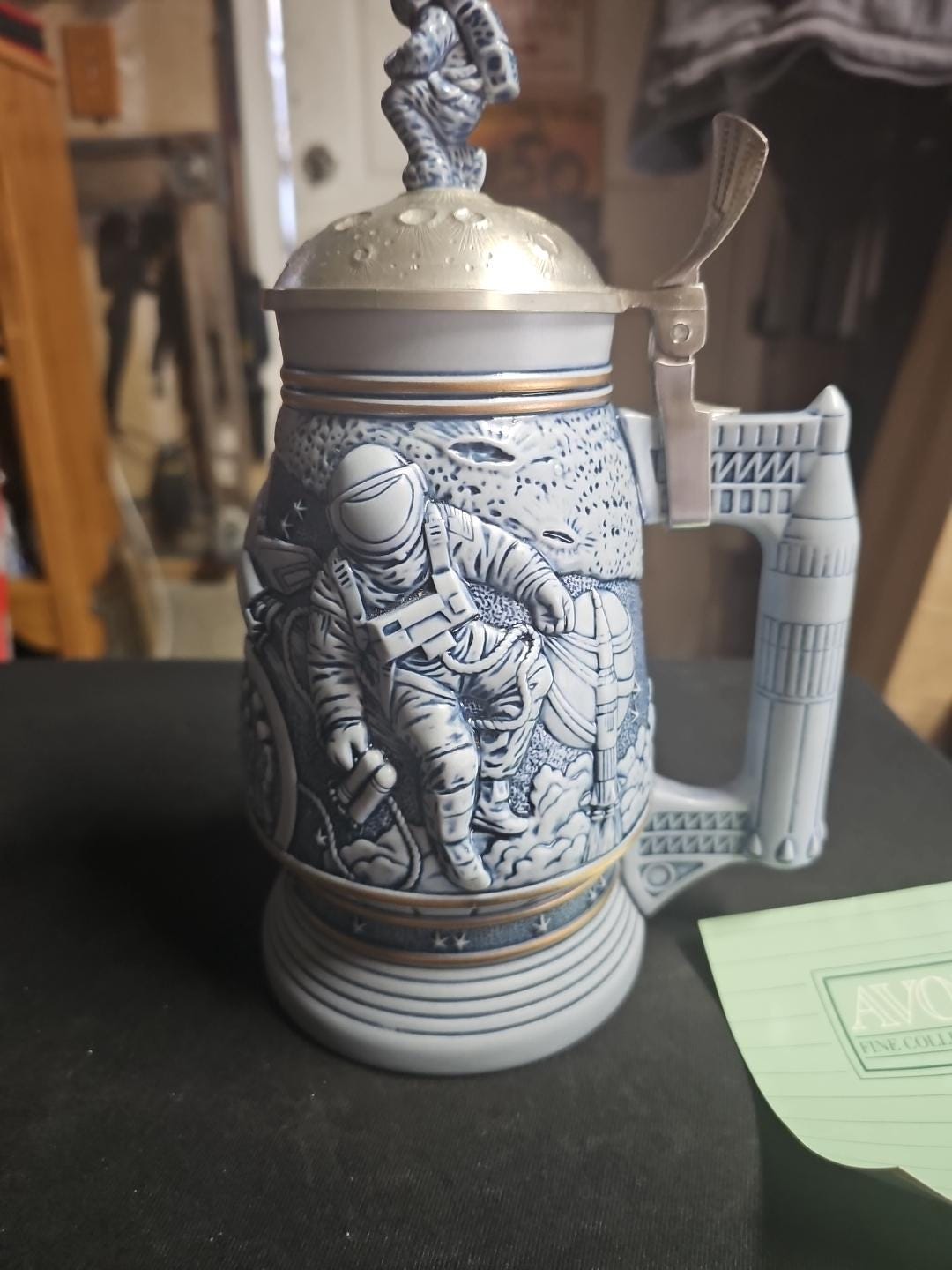 Vintage 1991 Avon 'conquest of Space' Stein Mug Astronaut Handcrafted ...