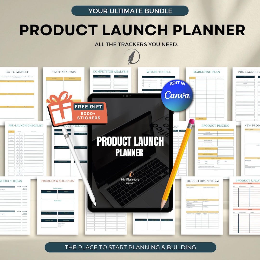 Product Launch Planner Bundle, New Product Launch, Product Launch ...