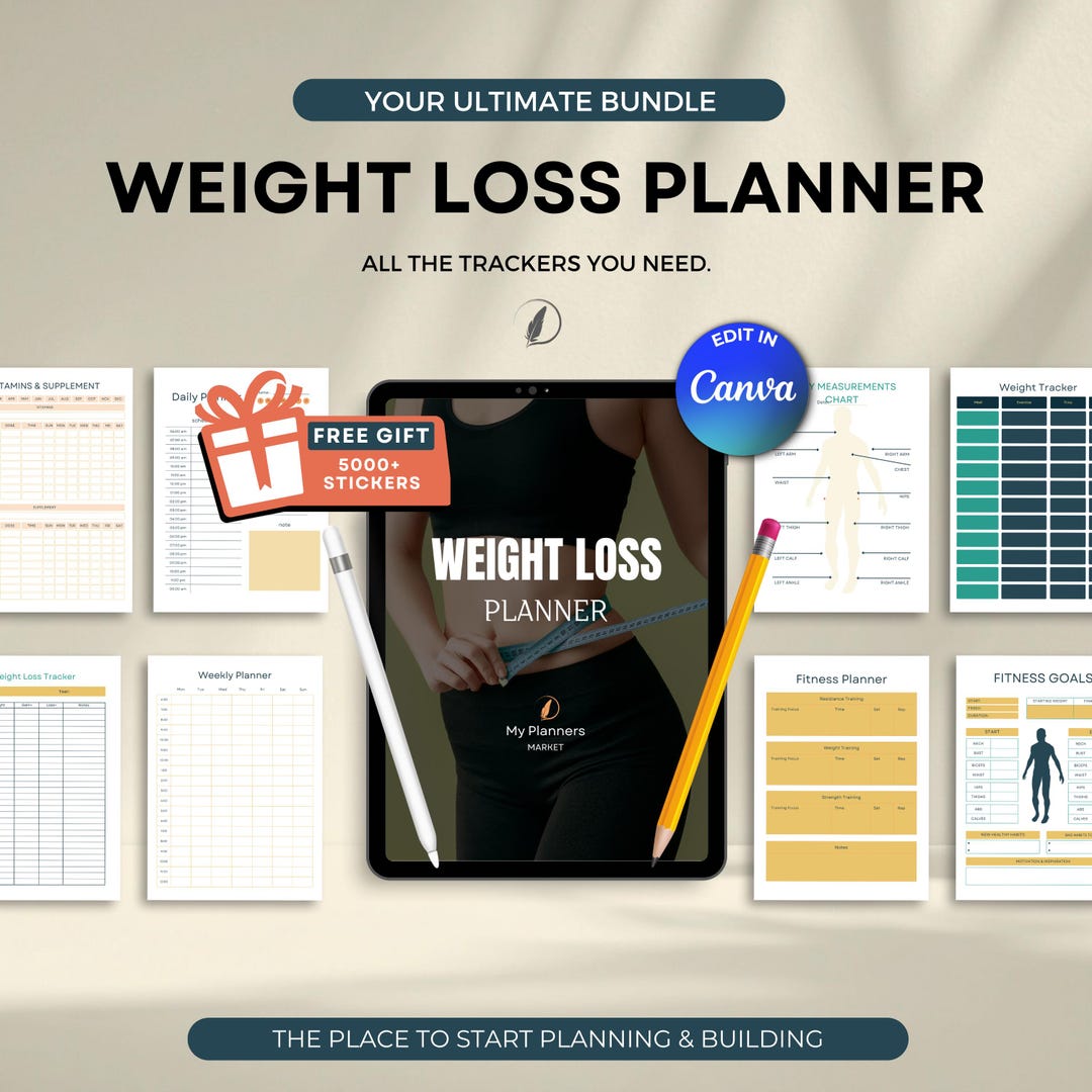 Weight Loss Planner, Fitness Tracker, Workout Log, Meal Planner ...