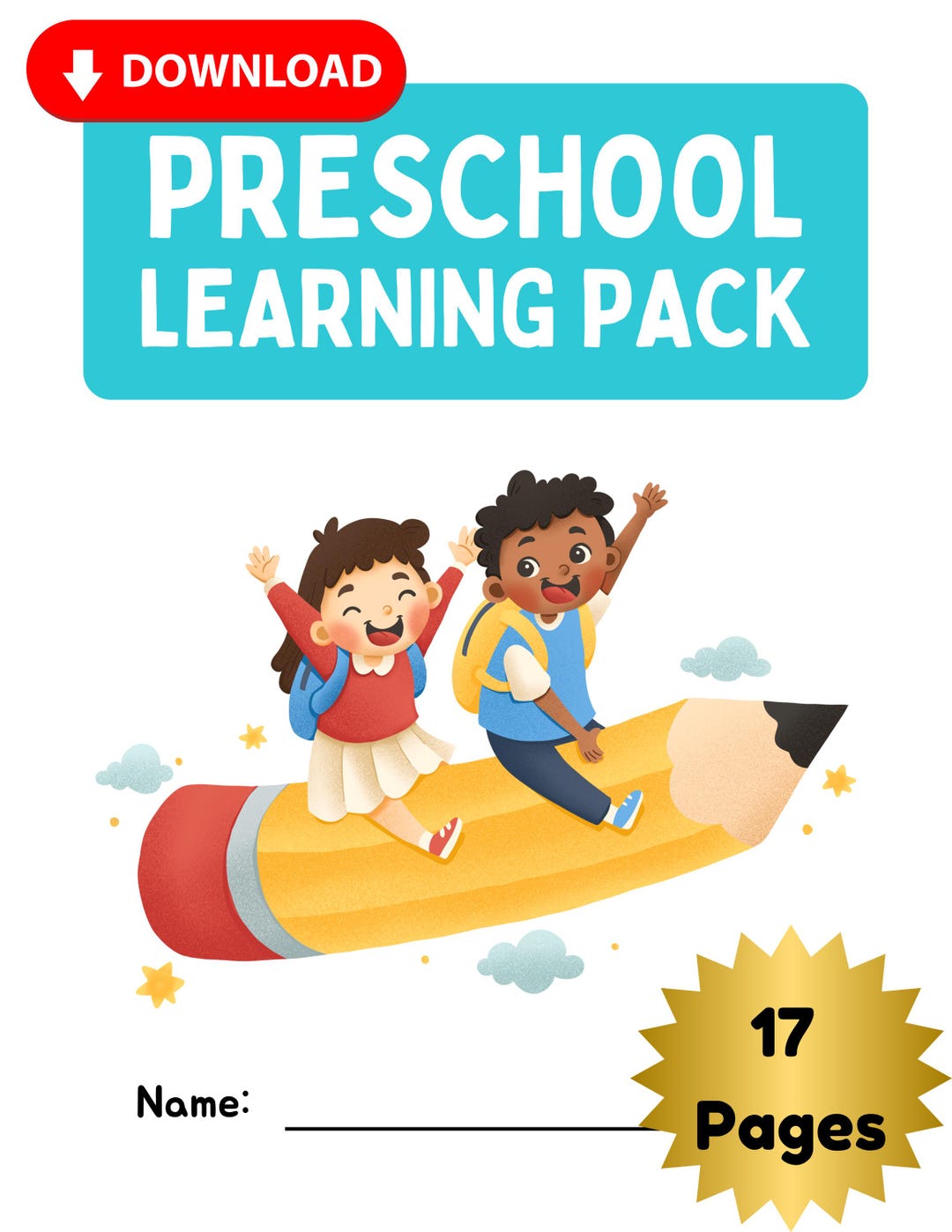 Preschool Learning Packet: Abcs, 123s, Tracing, and More! | Printable ...