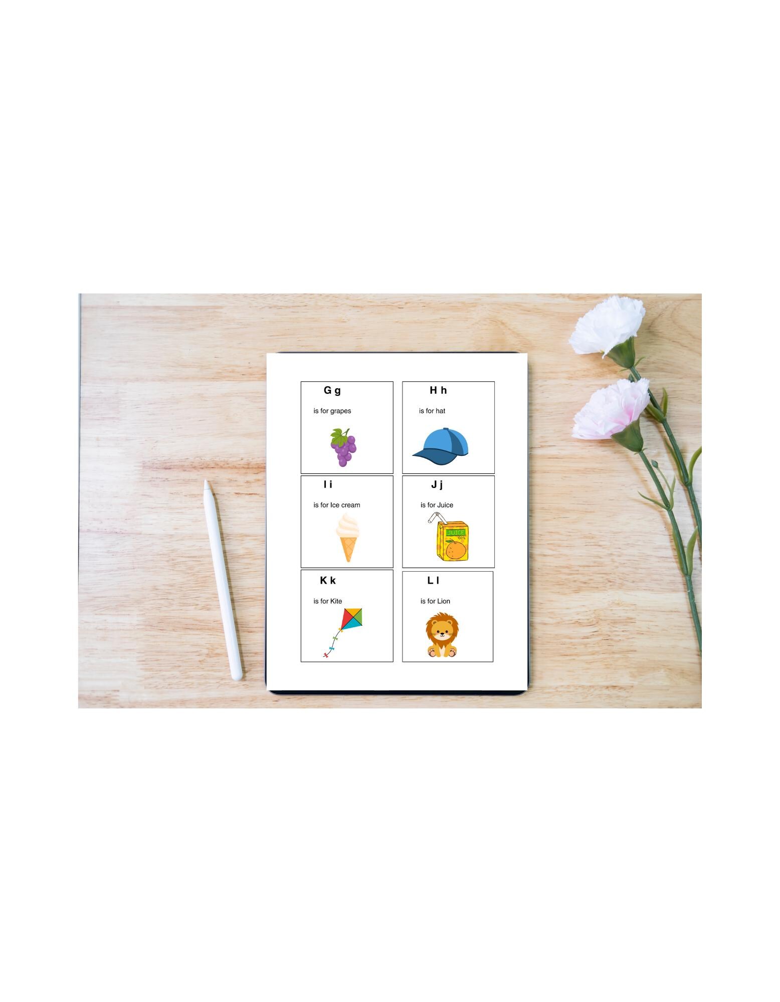 Printable/cutable ABC Flashcards for Kids – Early Learning Fun With ...