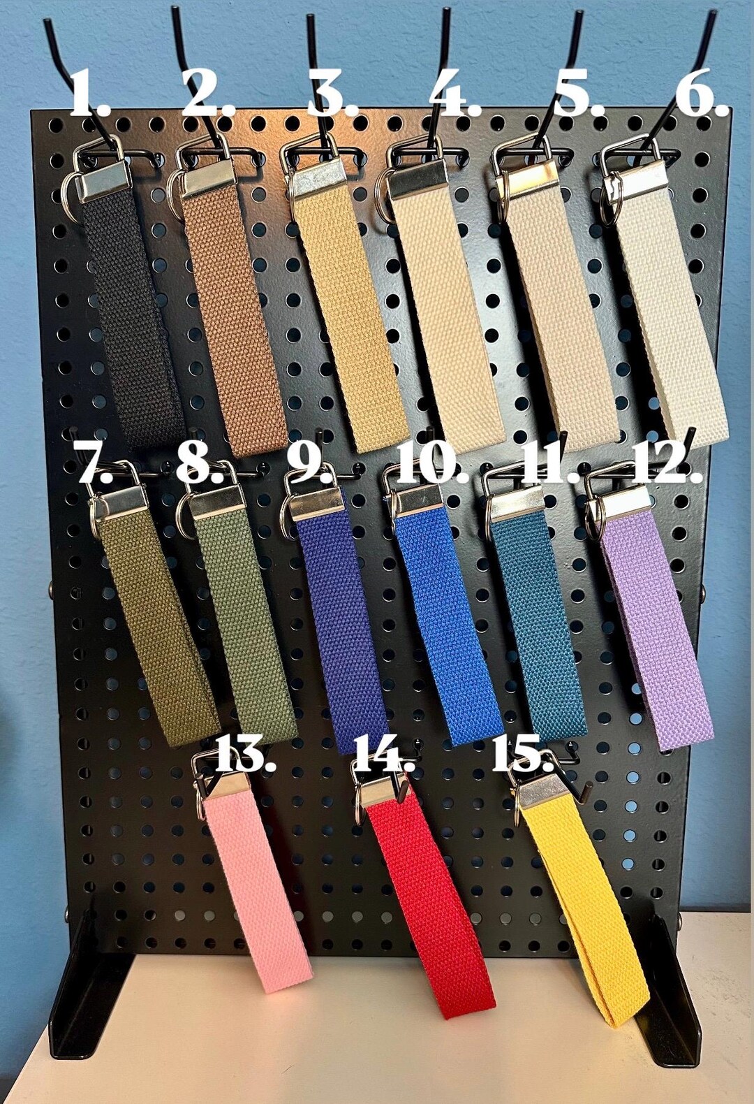 Canvas Wrist Keychains Lanyard, Car Key Holder, Key Fob Wristlet ...
