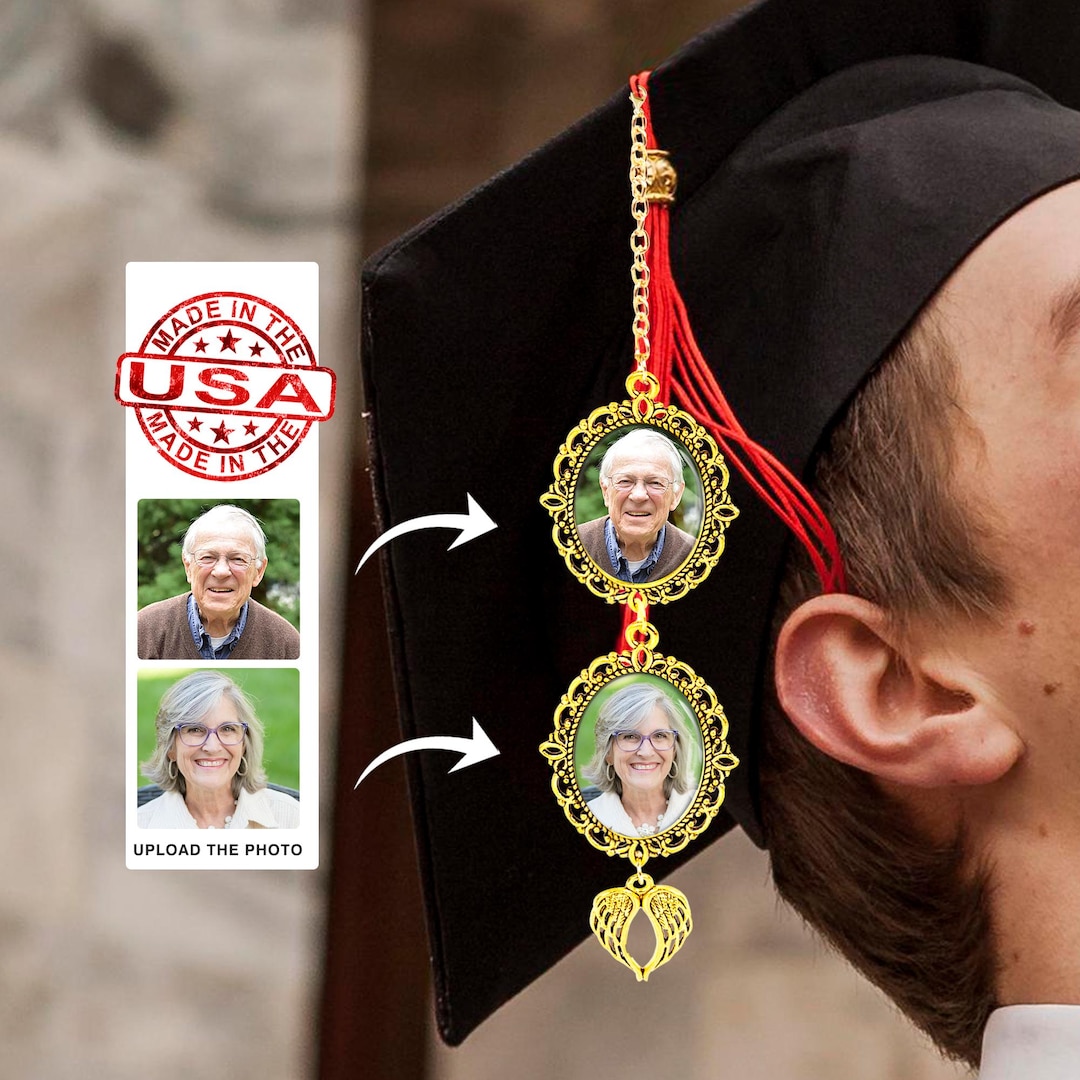 Personalized Graduation Memorial Tassel| Custom Graduation Tassel Photo ...