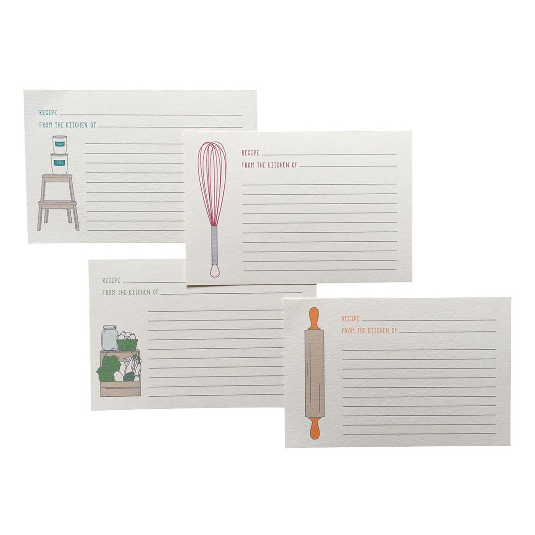 4 X 6 / Recipe Cards / Assortment / Kitchen / Home / Home Gift ...