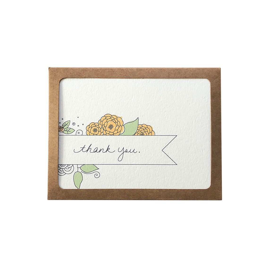 Simple / Thank You / Thank You Note / Note Card Set / Hand | Etsy