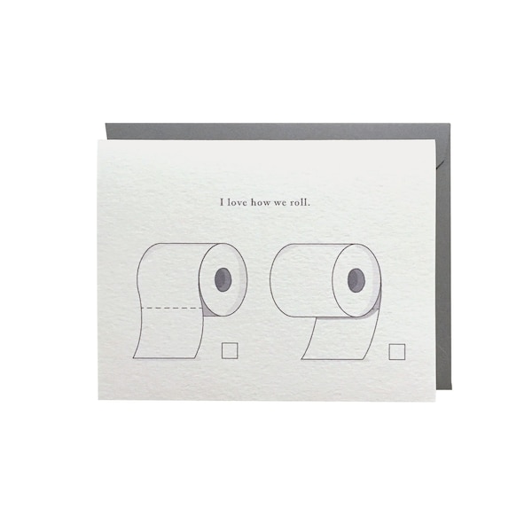 Toilet Paper Card - Etsy
