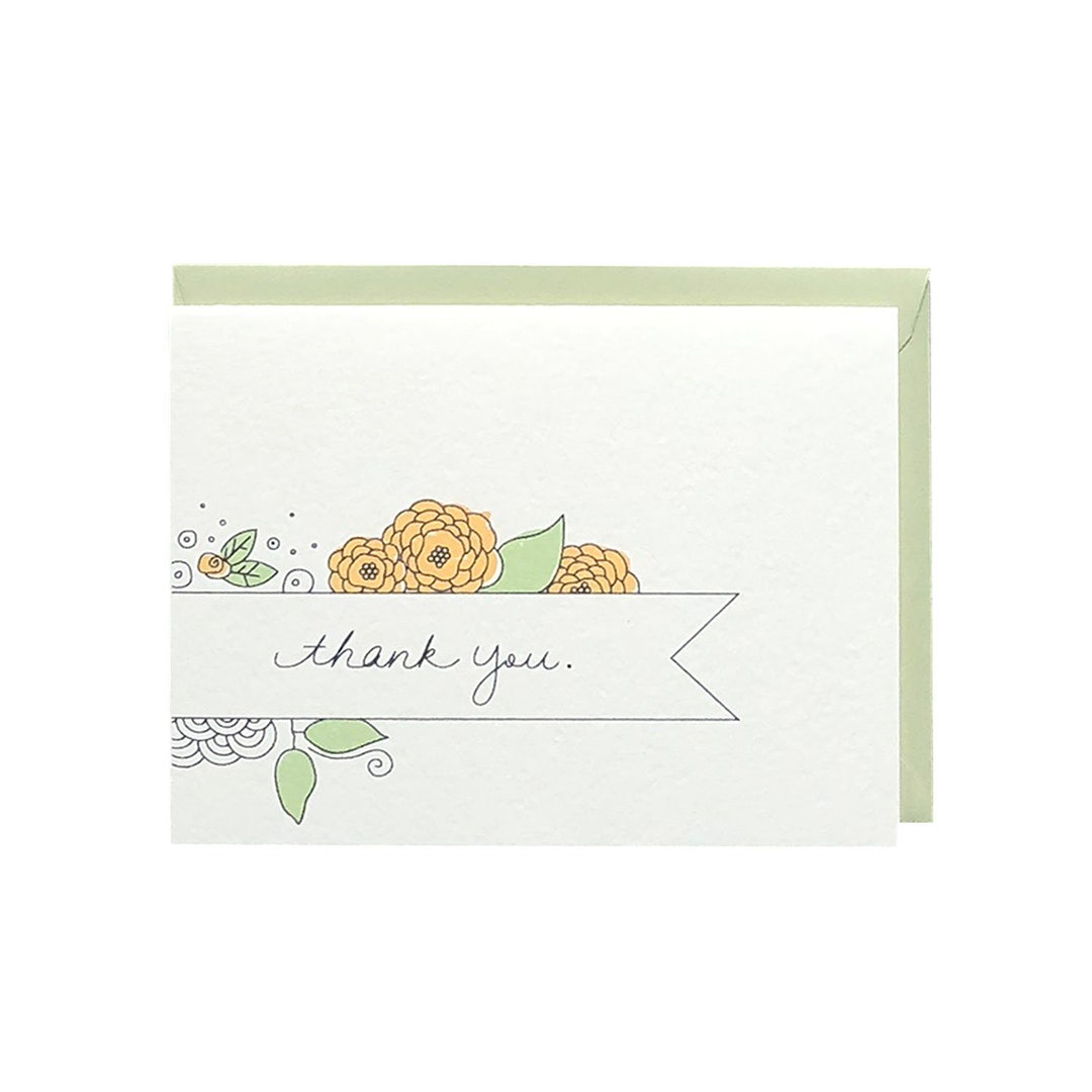 Simple / Thank You / Thank You Note / Note Card Set / Hand Drawn / Hand ...