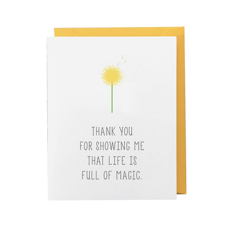 Full of Magic / Magic / Thank You / Sweet Card / Kind Card / - Etsy
