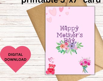 Digital Mother's Day Card| Printable Card - Etsy