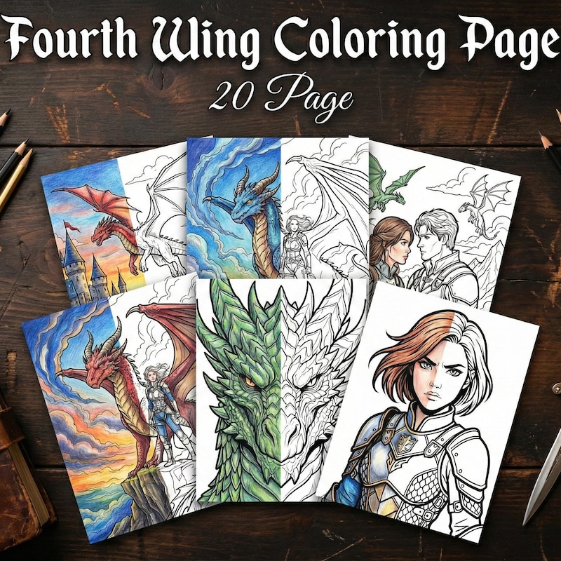 Fan Art Coloring Book - Etsy