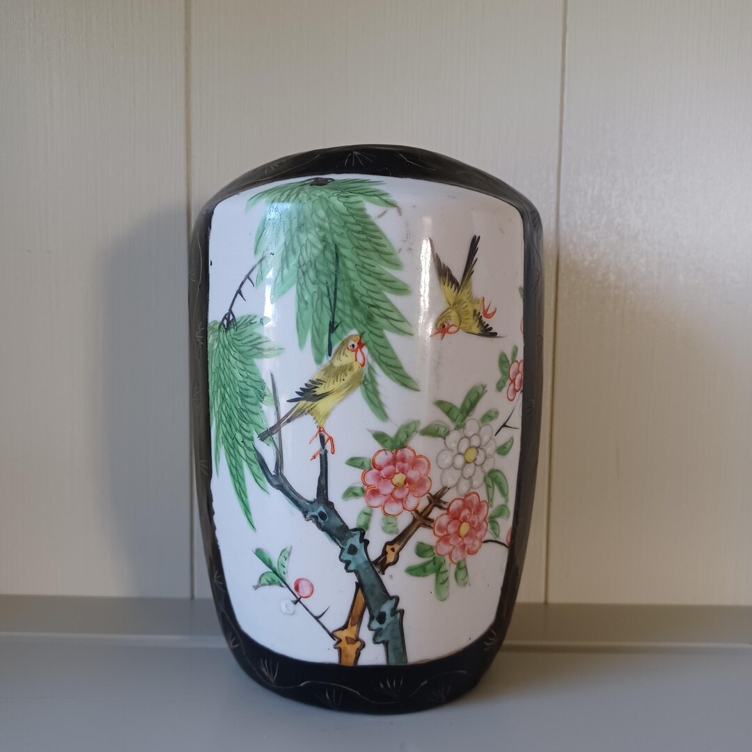 Chinese Black Lacquer Shard Box. - Etsy