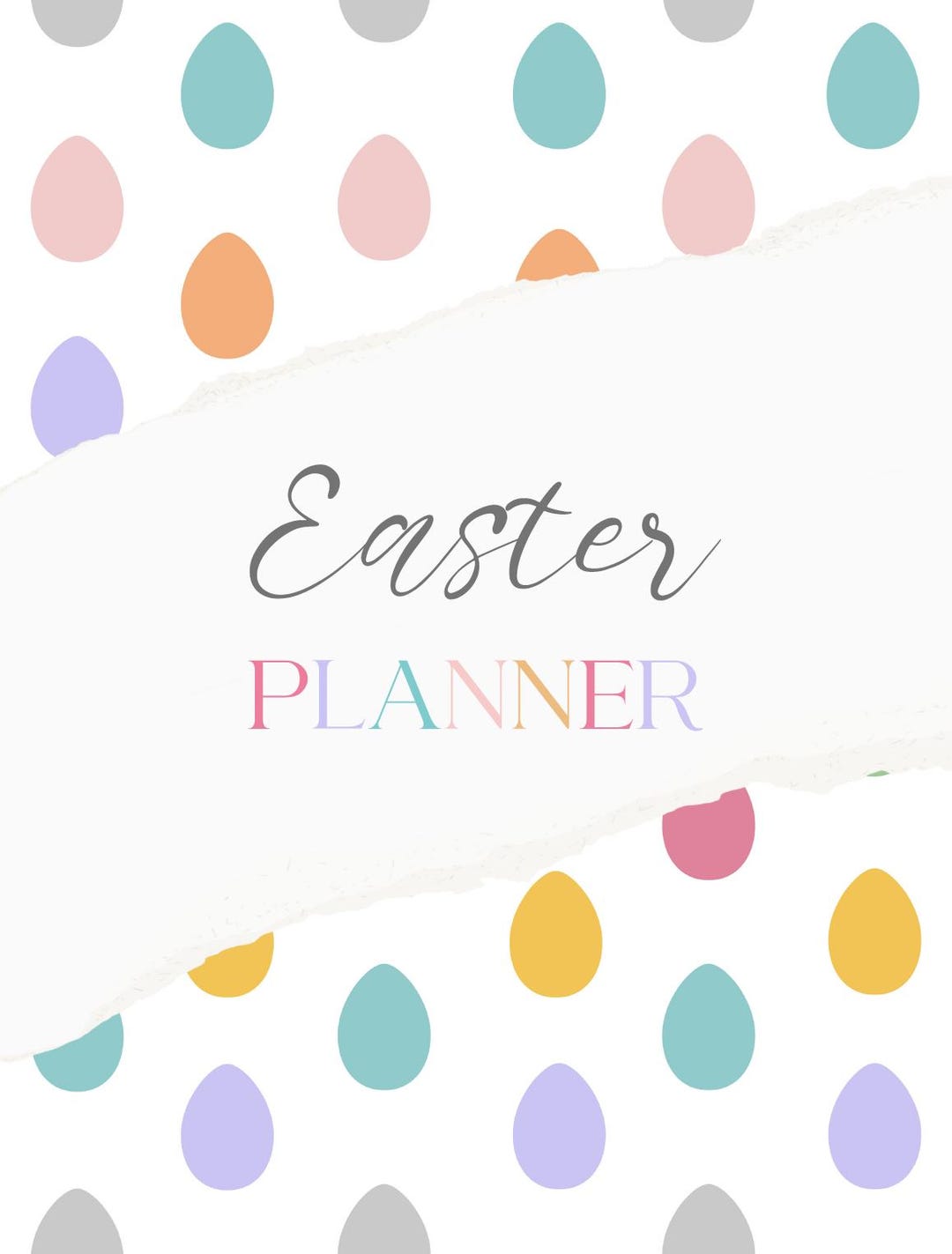 Customizable Easter Planner Printable | Plan Your Spring Festivities - Etsy