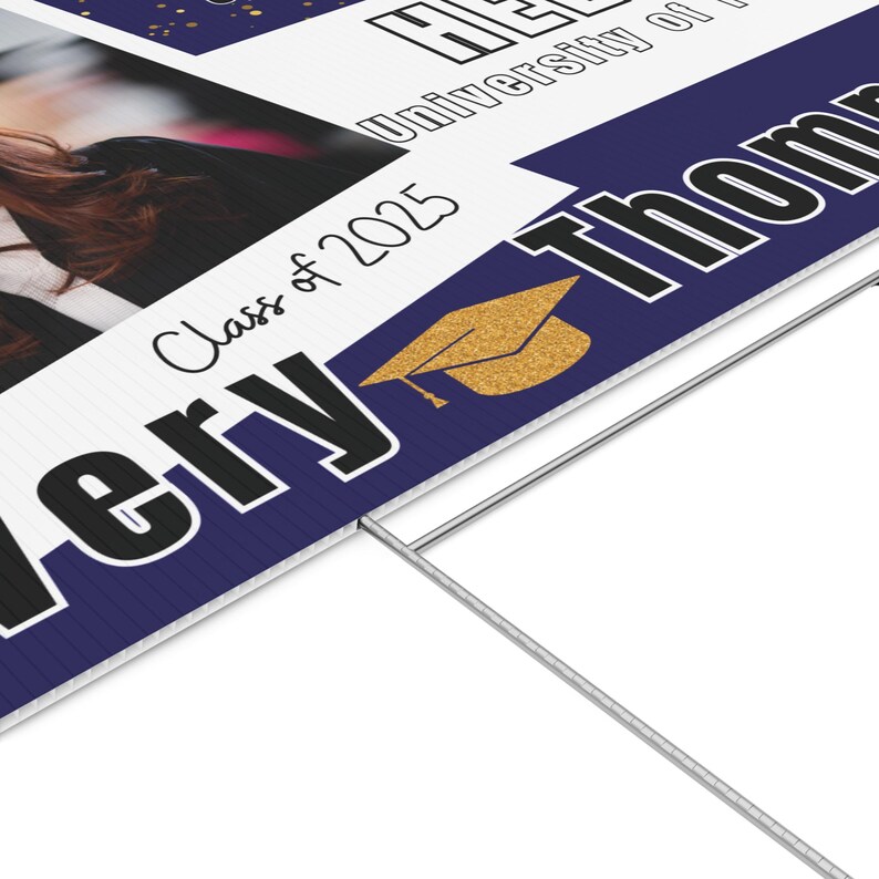 Personalized Graduation Yard Sign, Celebrate Class of 2025, Custom Lawn ...
