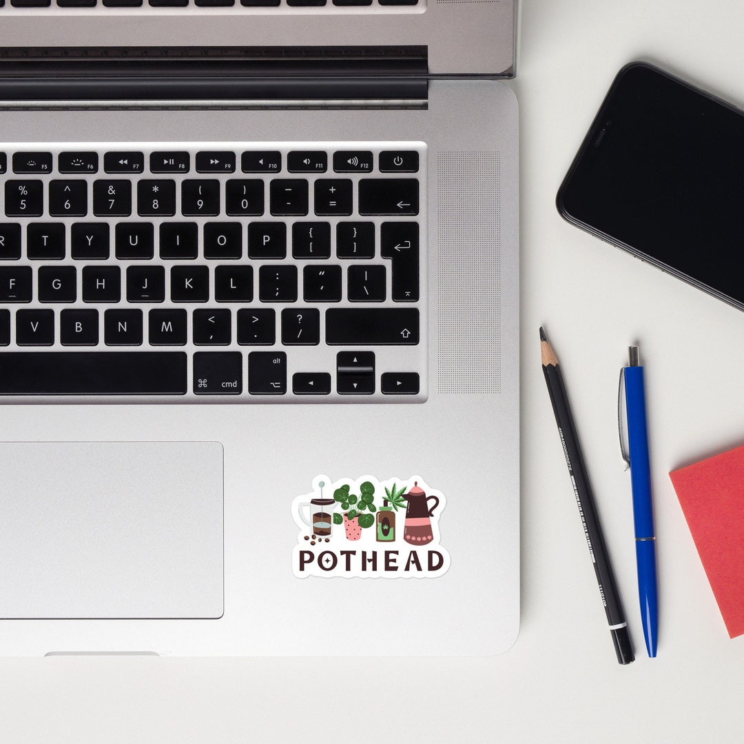 Pothead Funny Vinyl Decal Sticker for Weed Coffee Tea and - Etsy