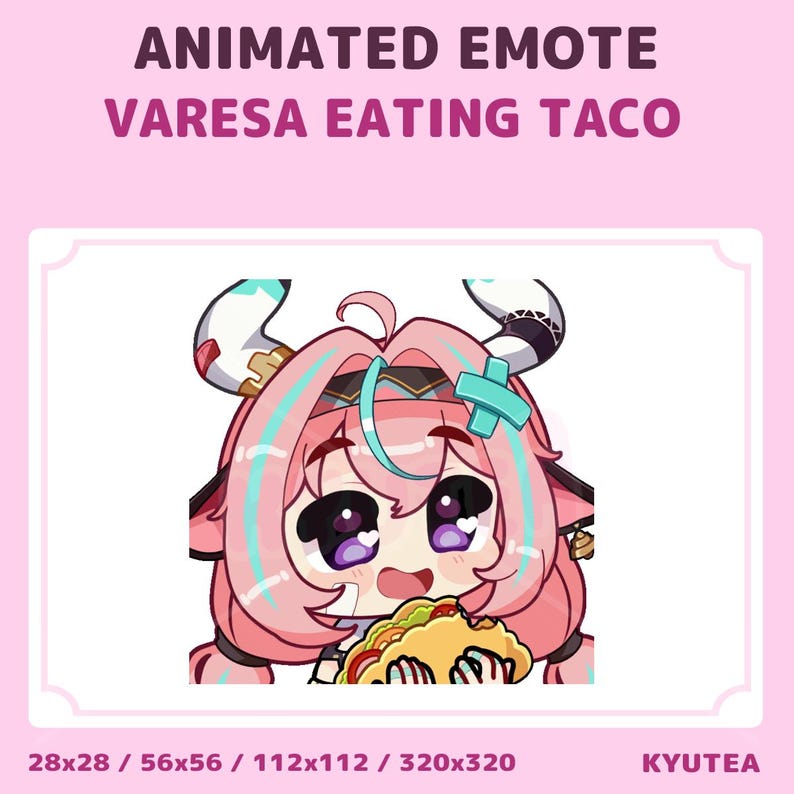 Varesa Eating - Animated Emote - Discord Sticker - Twitch Emote ...