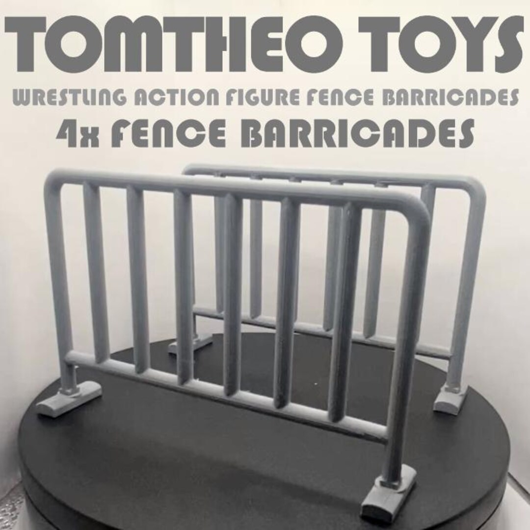 4x Wrestling Action Figure Crowd Ring Fence Barricades - TOMTHEO TOYS ...