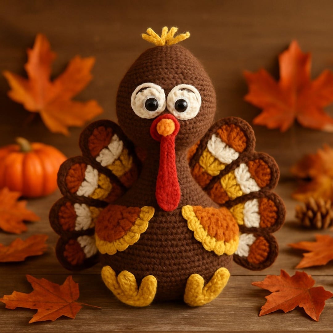 Thanksgiving Turkey Crochet Pattern – Amigurumi Turkey PDF Tutorial - Etsy