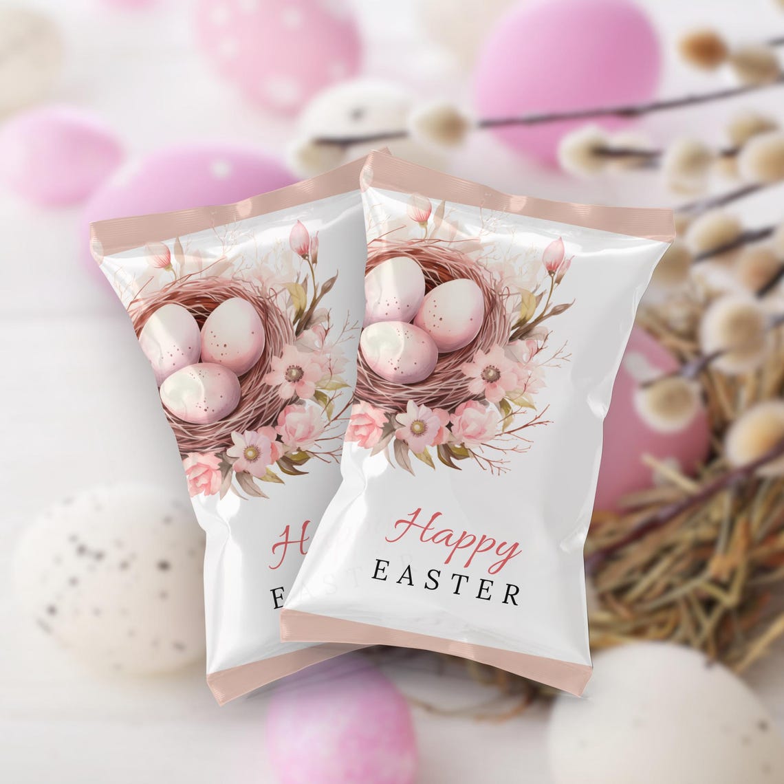 Easter Chip Bag Template for Kids Party Favor, Teacher, Church ...
