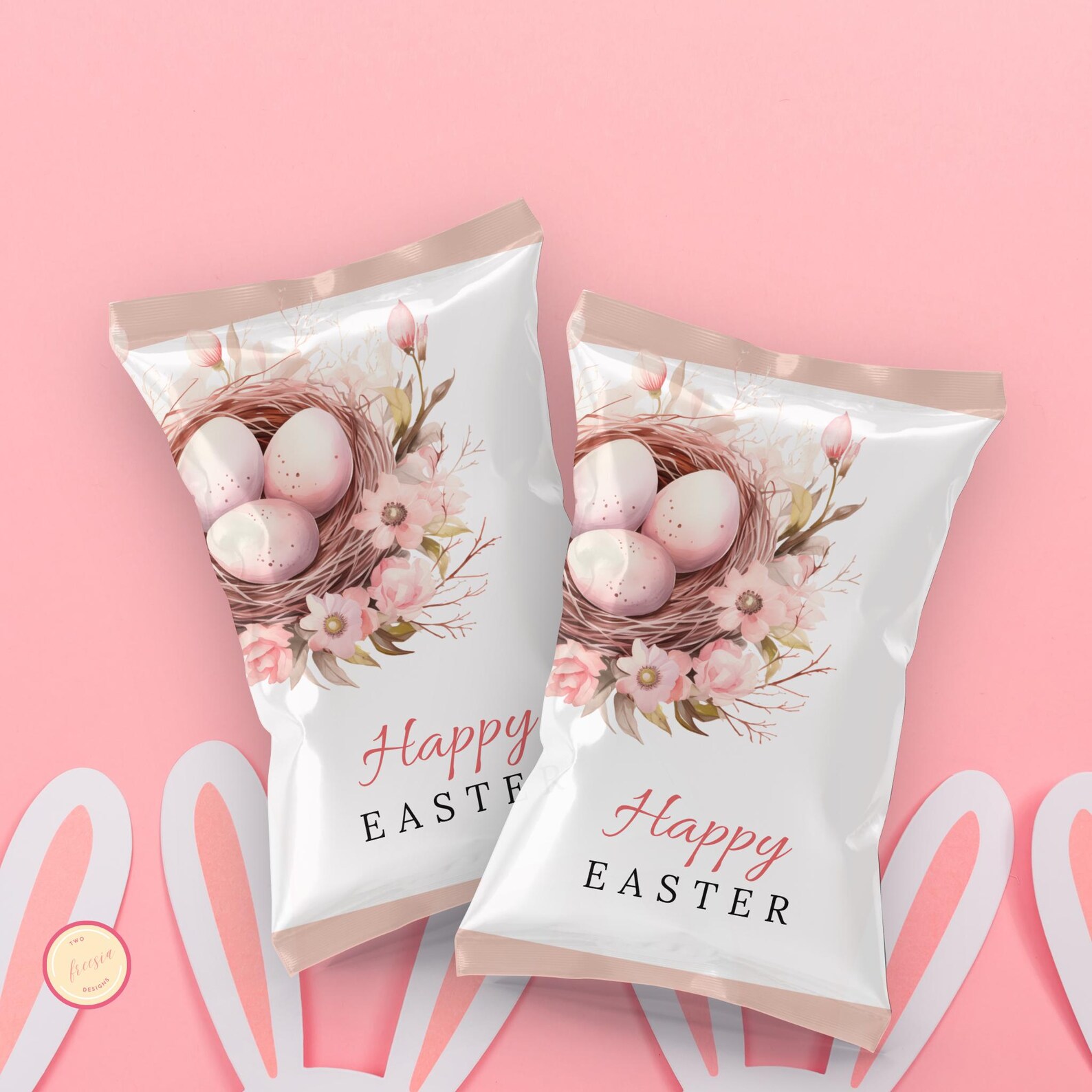 Easter Chip Bag Template for Kids Party Favor, Teacher, Church ...