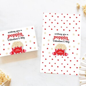 Editable Valentine's Day Popcorn Wrapper Template | Digital Download - Etsy