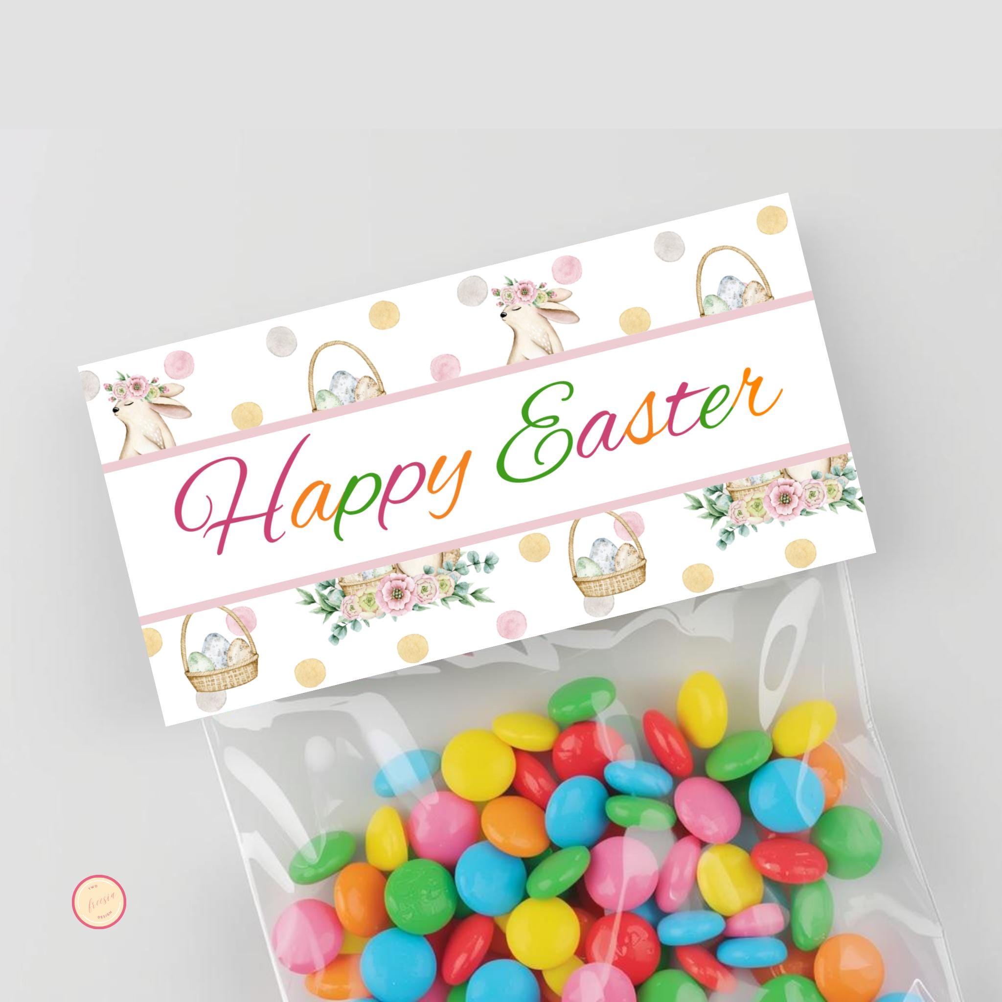 Printable Easter Treat Bag Topper | Instant Download - Etsy