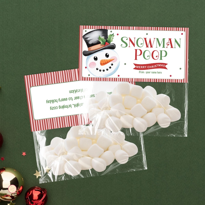 Christmas Candy Bag Label - Etsy
